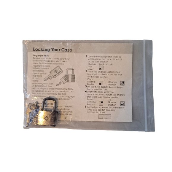 Samsonite | Bags | Vintage Samsonite Luggage Travel Lock Key Original ...